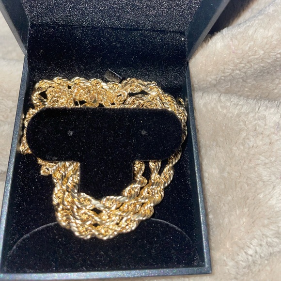 ice box | Jewelry | 5mm Gold Rope Chain 22 Inch K | Poshmark